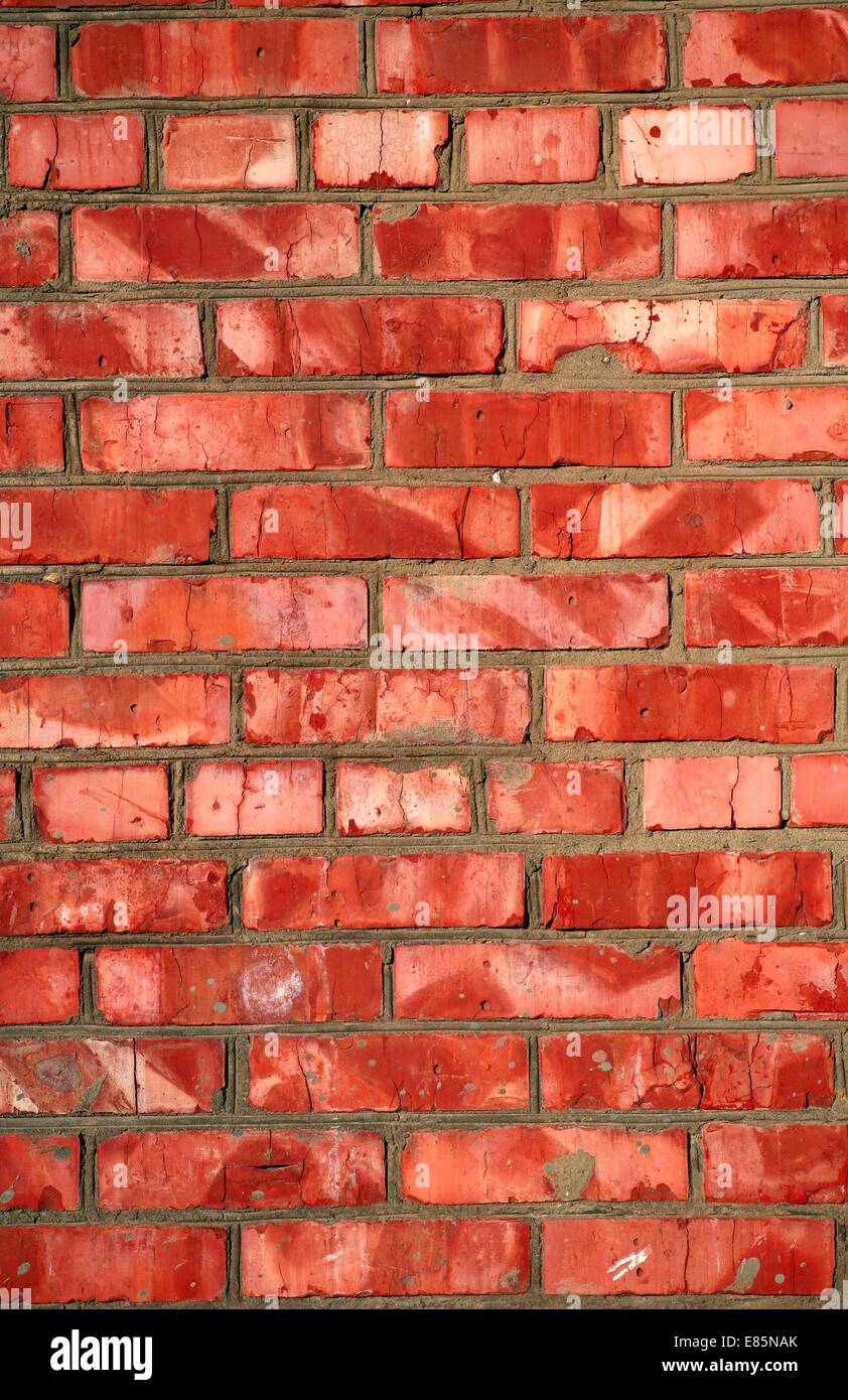 Red brick wall - architectural background texture Stock Photo - Alamy