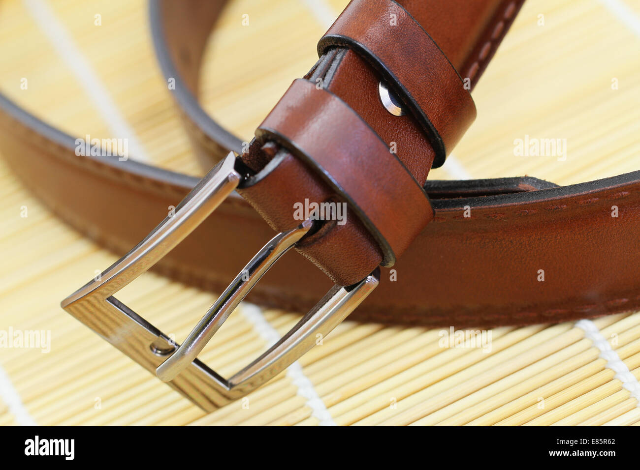 Metal belt buckle, close up Stock Photo - Alamy