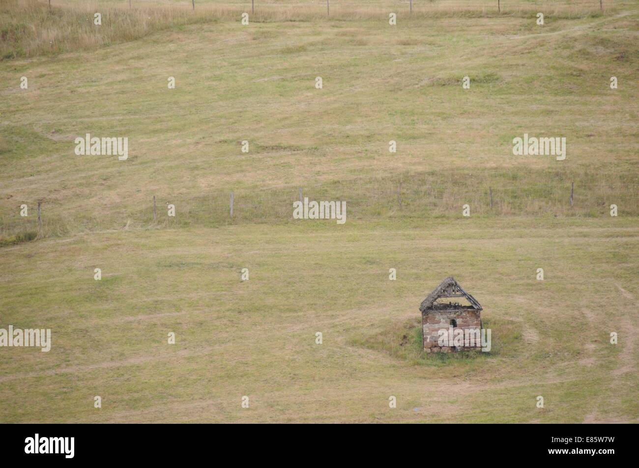 House in a field Stock Photo - Alamy