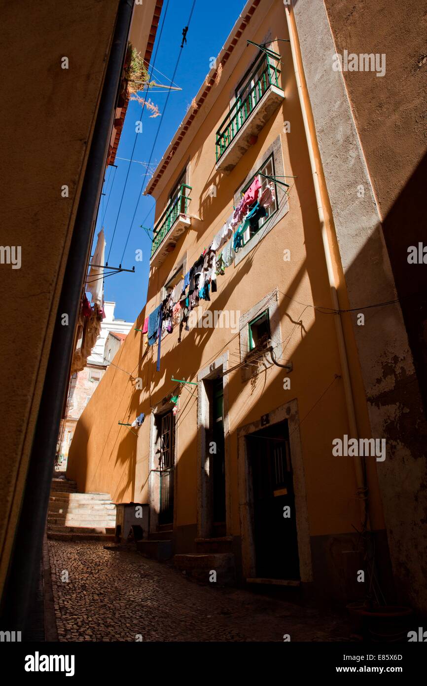 Front of a block of flats Stock Photo - Alamy