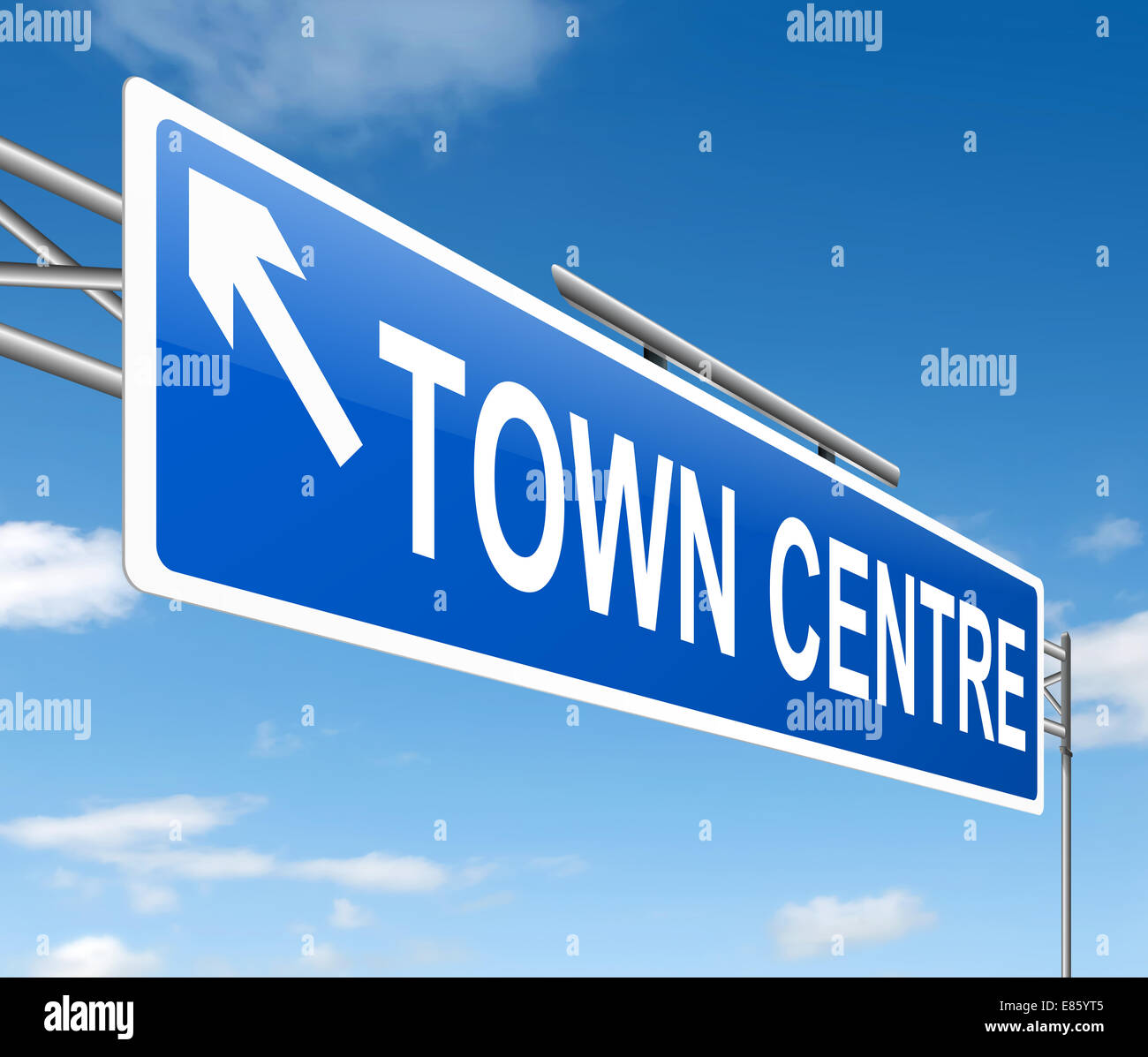 City centre road directions hi-res stock photography and images - Alamy