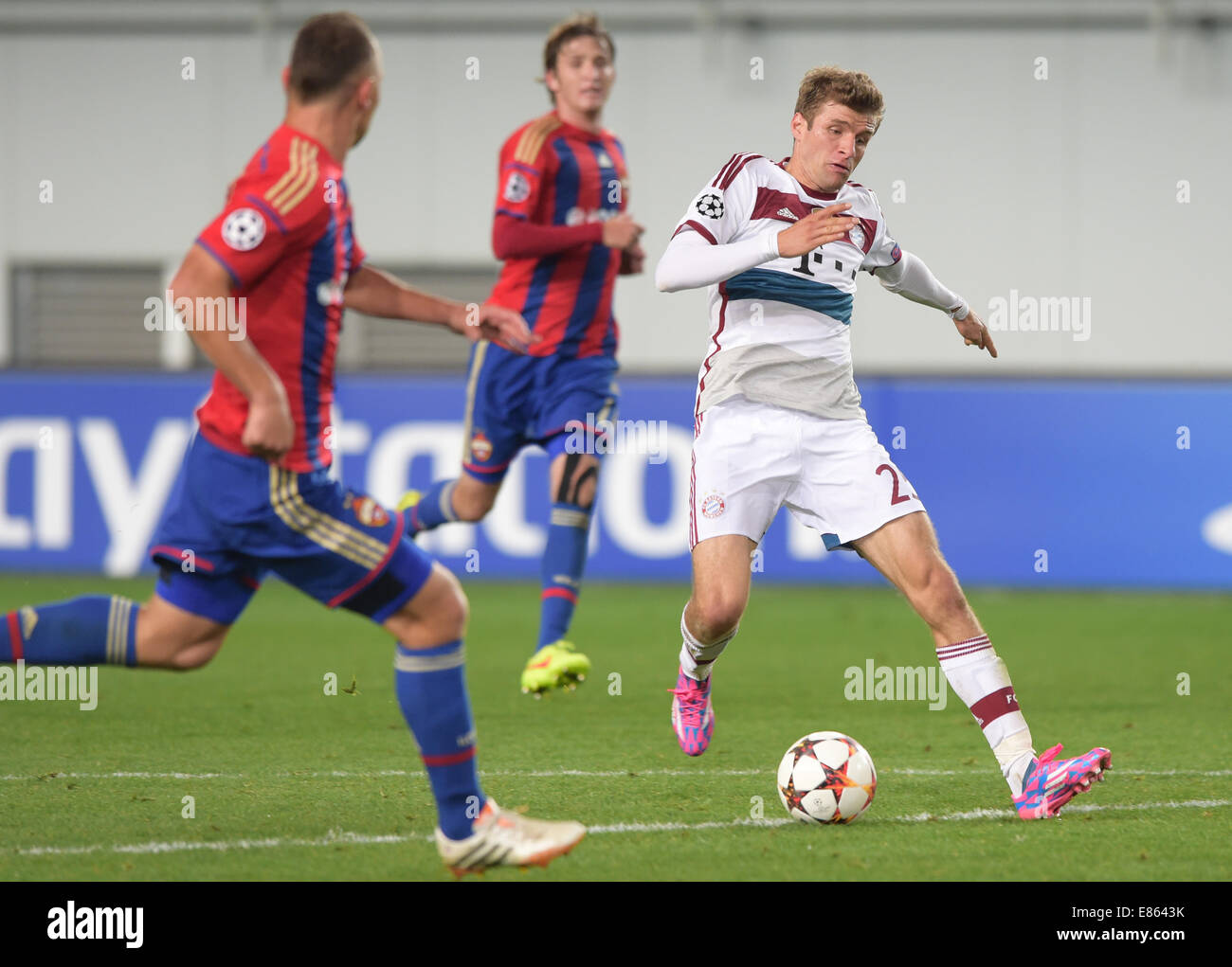 Moscow, Russia. 30th Sep, 2014. Thomas Mueller of Bayern Munich in ...