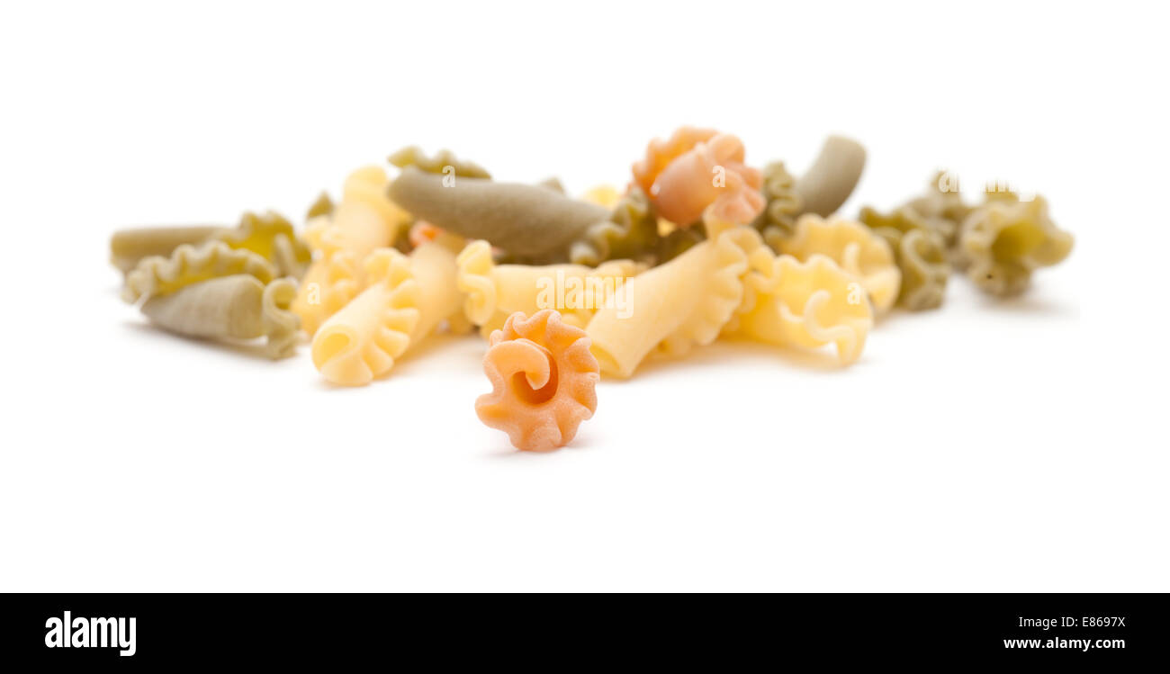 Campanelle pasta tricolor, naturally tinted with tomato and spinach ...