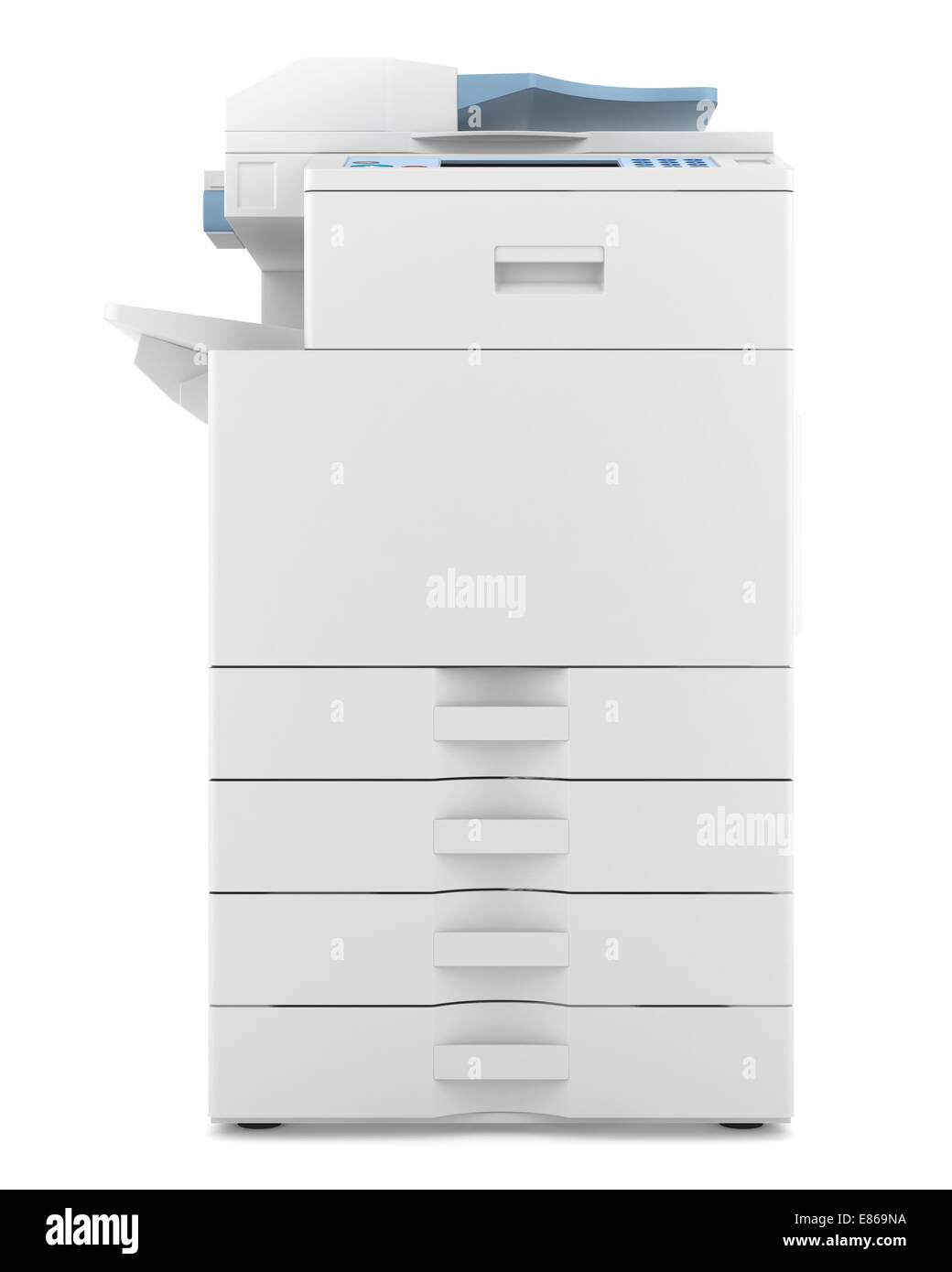 modern office multifunction printer isolated on white background Stock ...