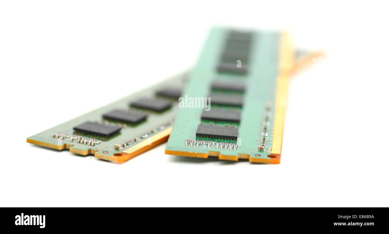 Computer memory isolated on white Stock Photo - Alamy