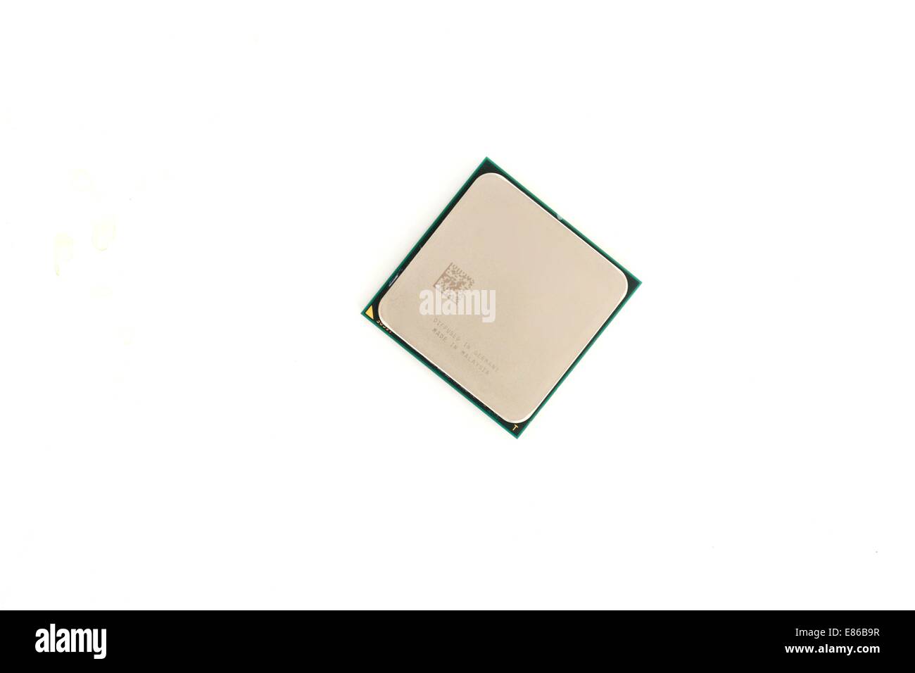 Closeup of a computer processor over a white background Stock Photo - Alamy