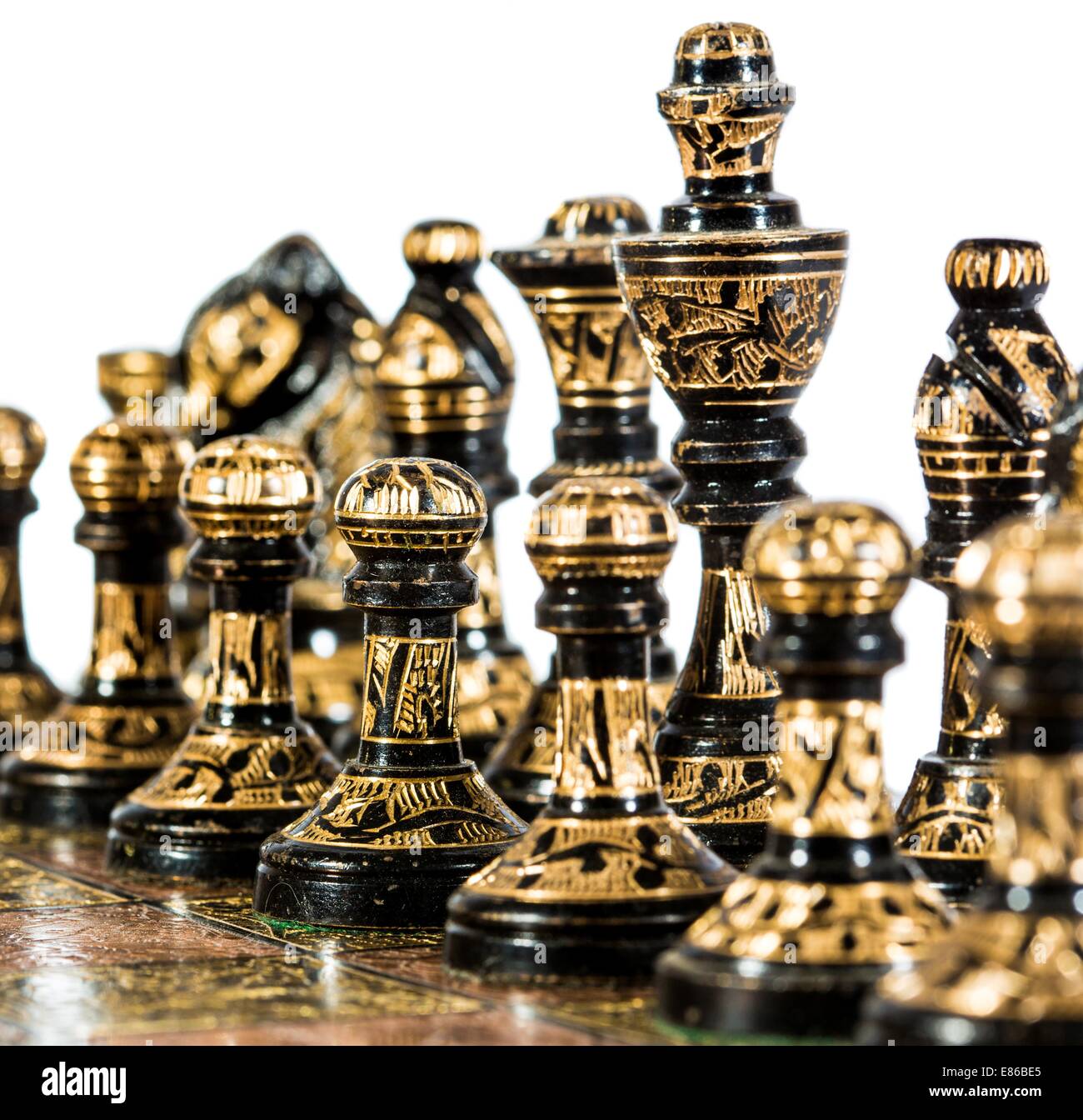 chess on a white background Stock Photo - Alamy