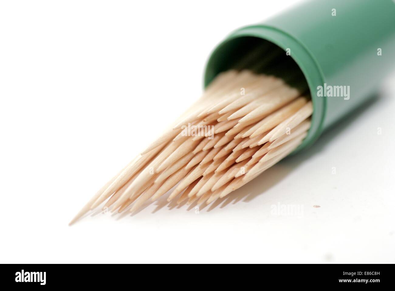 toothpicks from the bank on a white background Stock Photo - Alamy
