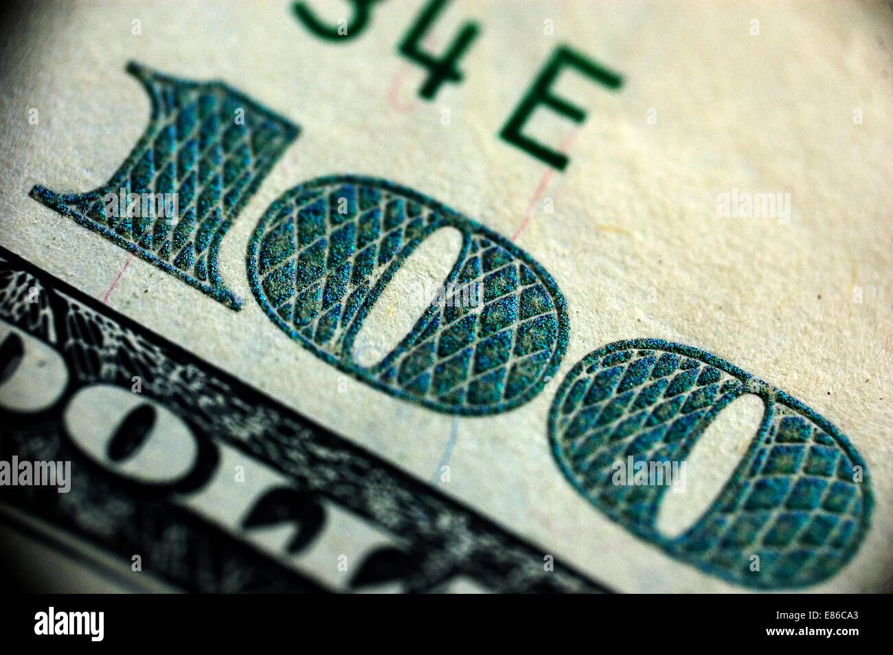 one handred dollars - number 100 Stock Photo - Alamy