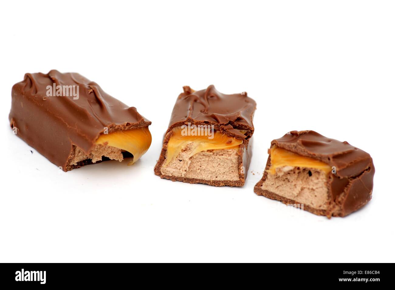 Chocolate bar cross section Cut Out Stock Images & Pictures - Alamy