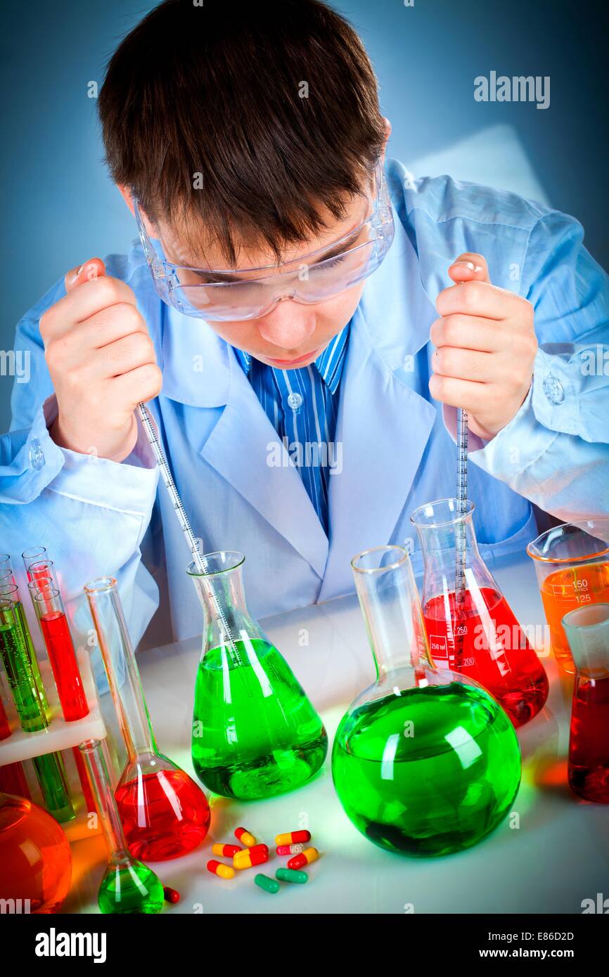 student working in the lab Stock Photo - Alamy