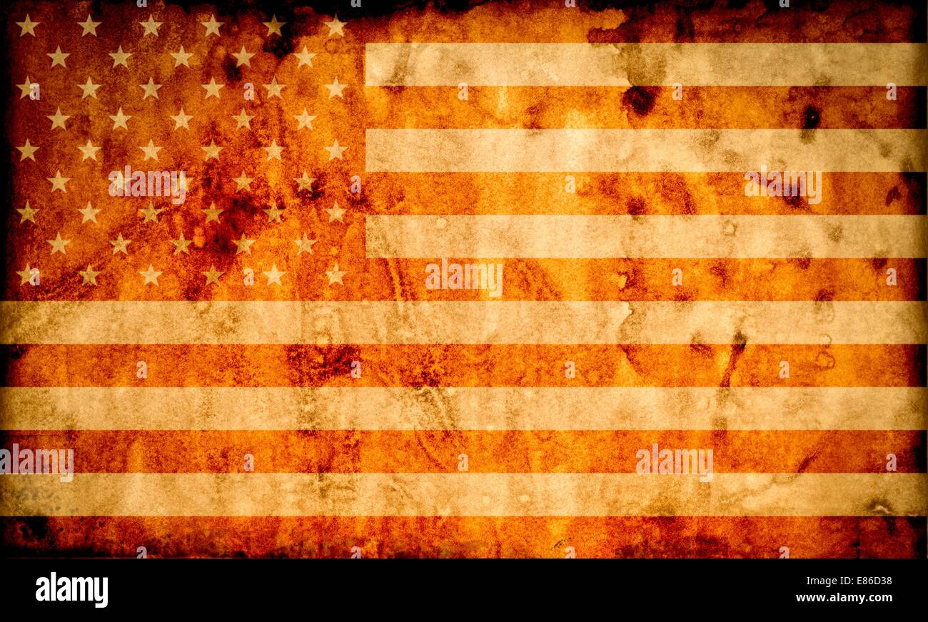 Grungy Old Paper background and texture flag United States of America ...