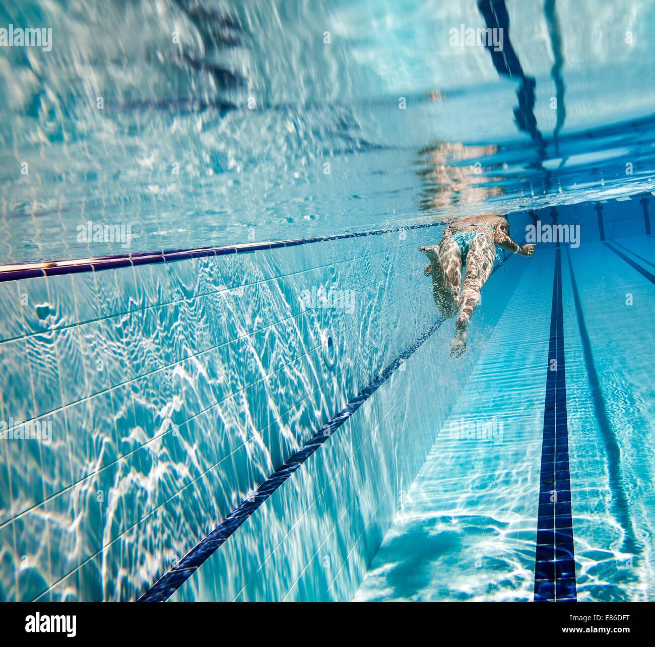 swimming pool under water Stock Photo - Alamy