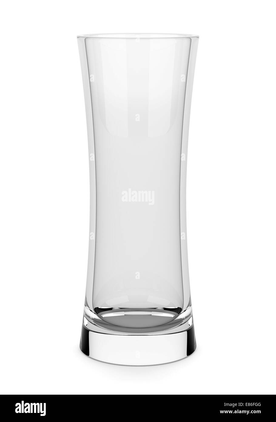 single glass vase isolated on white background Stock Photo - Alamy