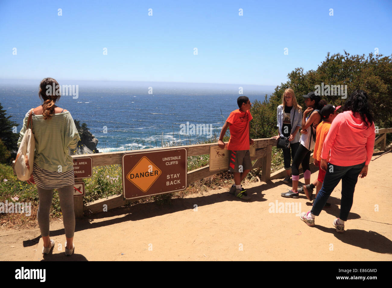 Big Sur coastline, lookout, California, USA Stock Photo - Alamy