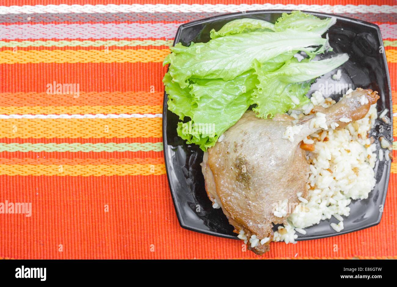 Roast Duck Dinner Stock Photo - Alamy