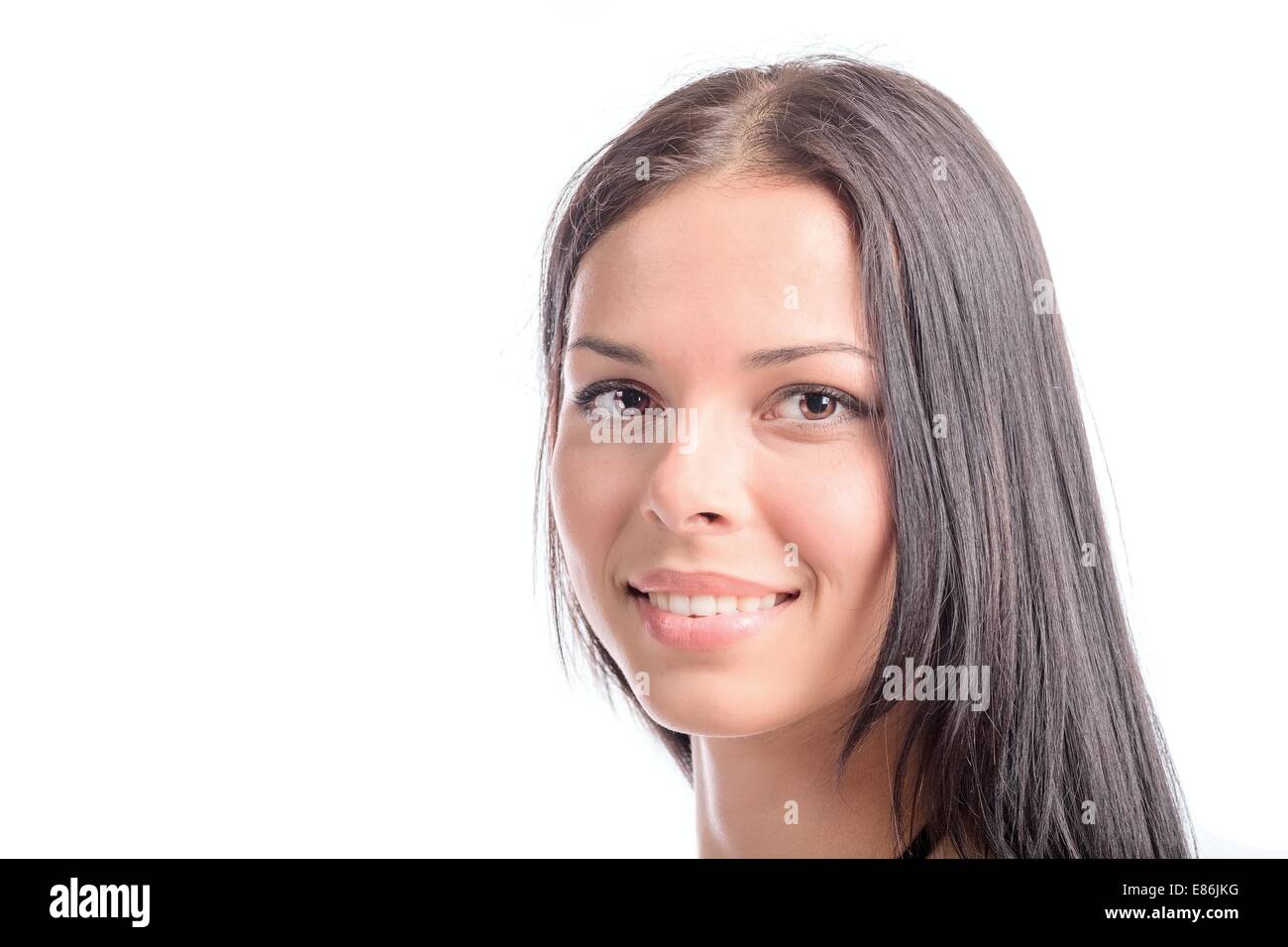young 20-24 years old brunette amazing face Stock Photo - Alamy
