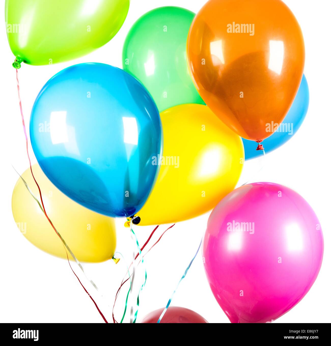 Balloons isolated on white background Stock Photo - Alamy