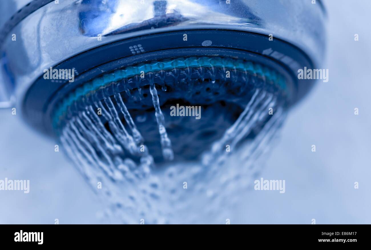 Shower and flying water drops Stock Photo - Alamy
