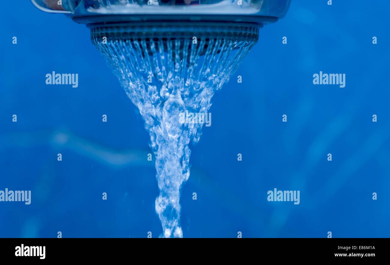 Shower and flying water drops Stock Photo - Alamy