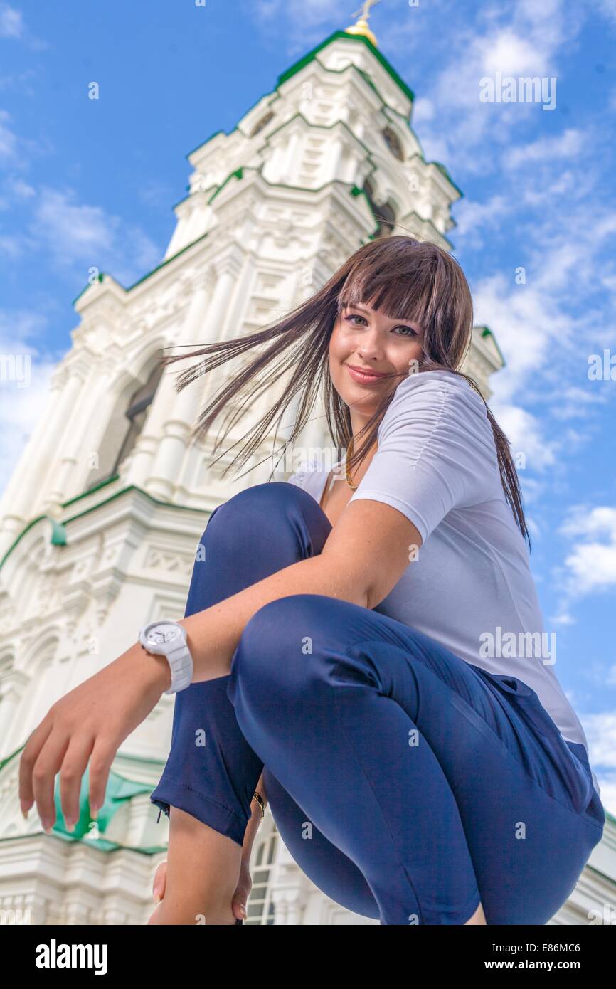 Girl modeling in abandoned building hi-res stock photography and images ...