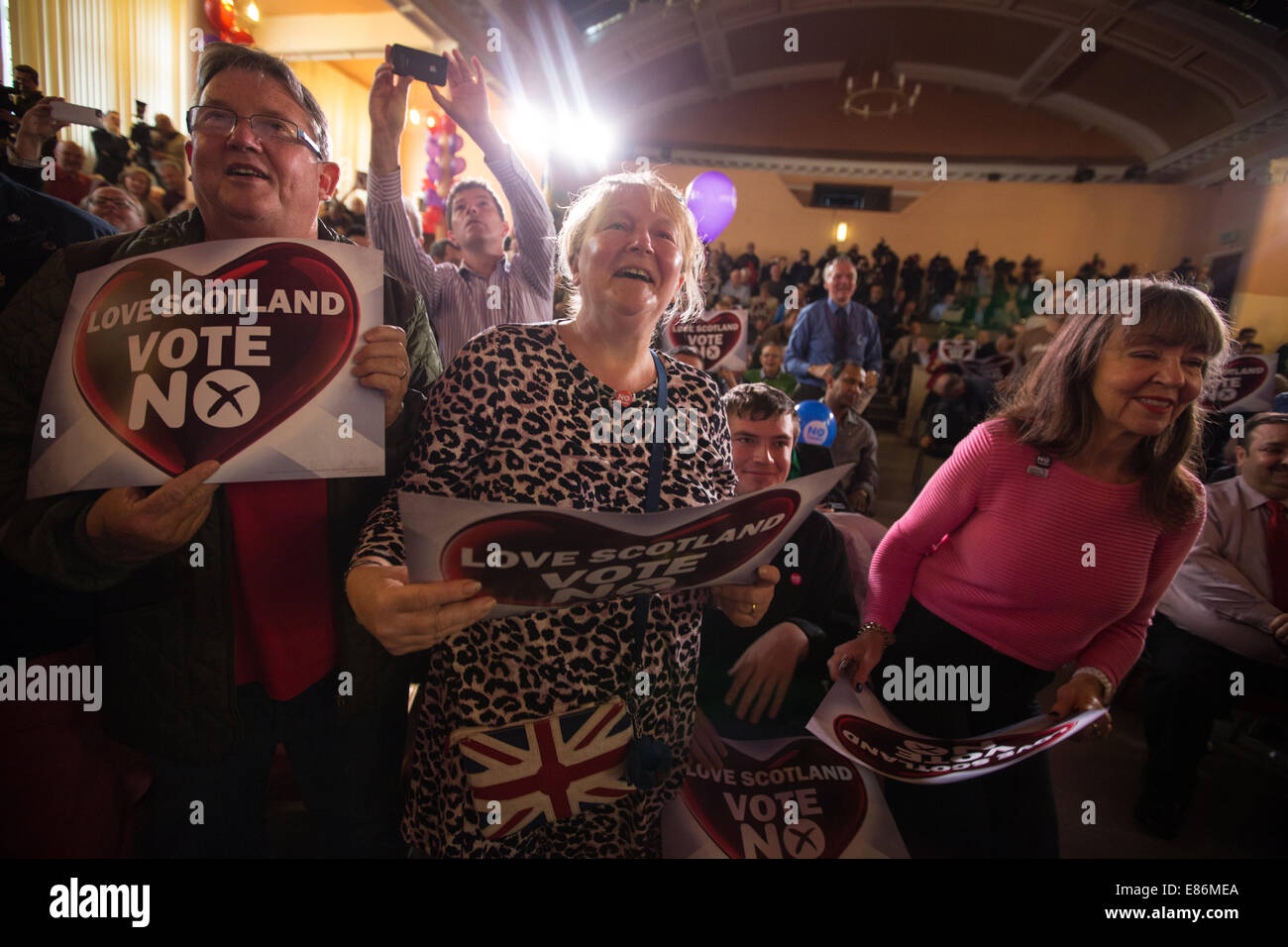 Better Together campaign/ pro-Union event, the day before the Scottish ...