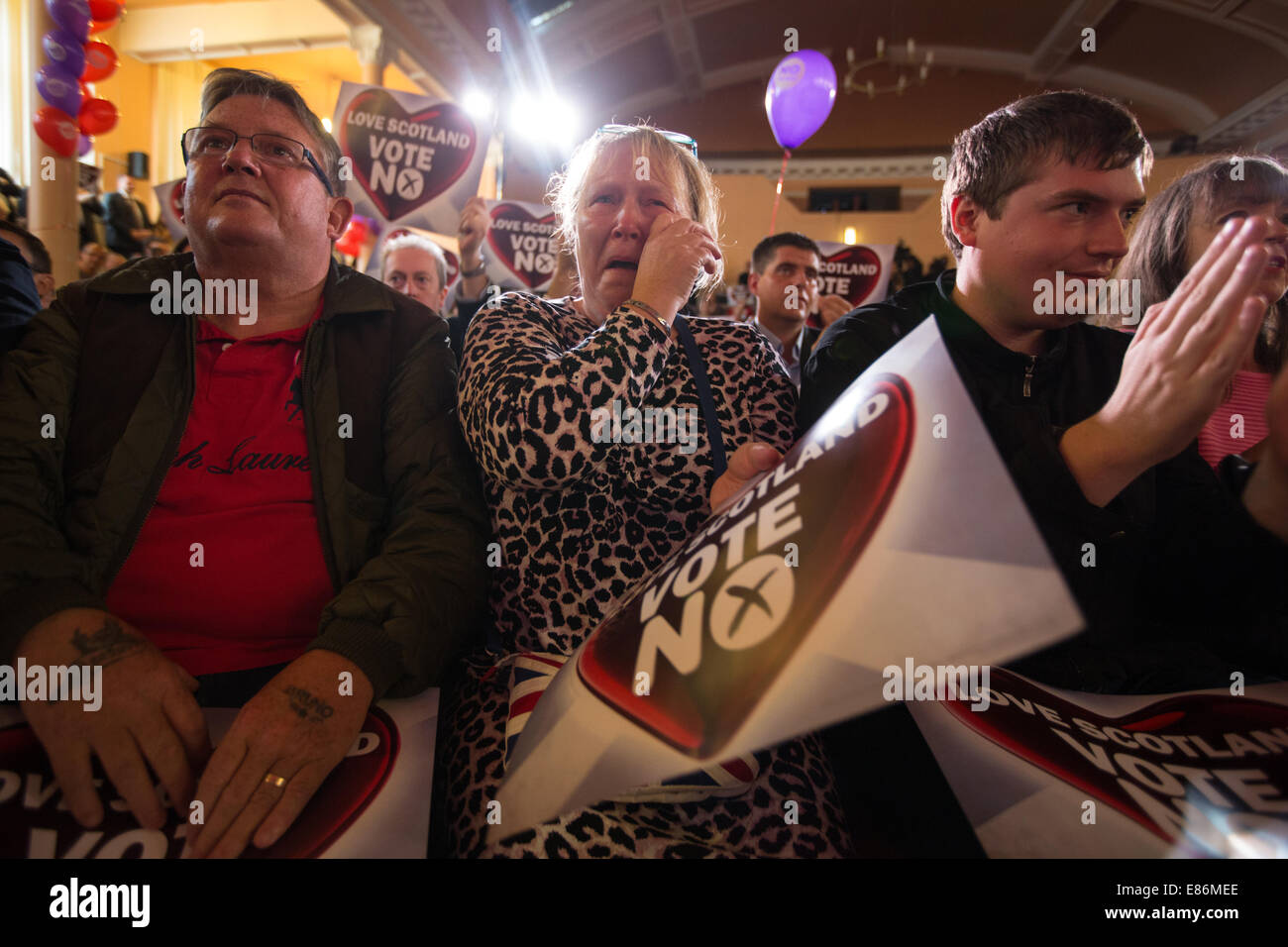 Better Together campaign/ pro-Union event, the day before the Scottish ...
