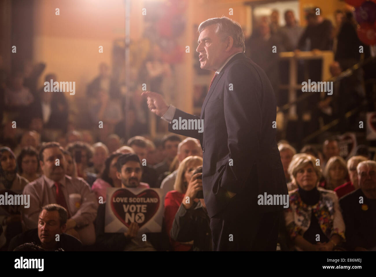 Better Together campaign/ pro-Union event, the day before the Scottish ...