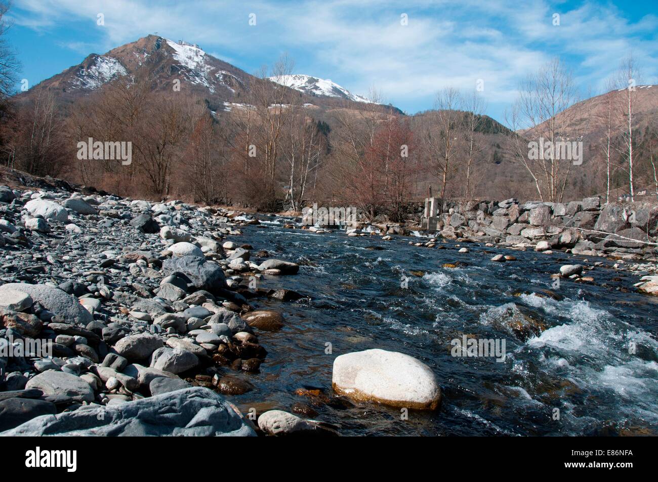 A stream coming down from the moutains Stock Photo - Alamy