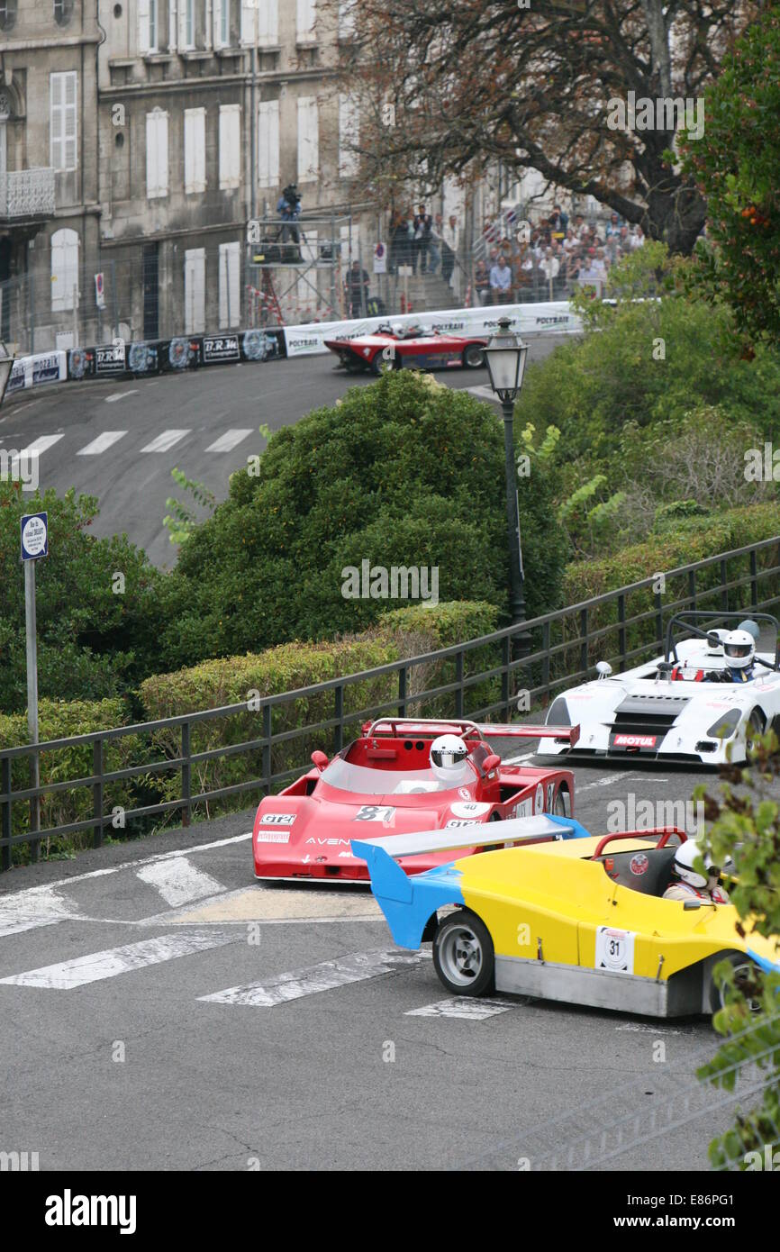 Cars racing at the Angouleme around the Ramparts race meeting 2014 at ...