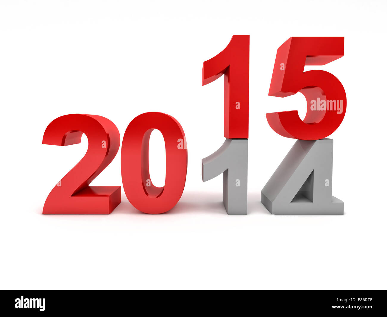 3d image of 2015 text Stock Photo - Alamy