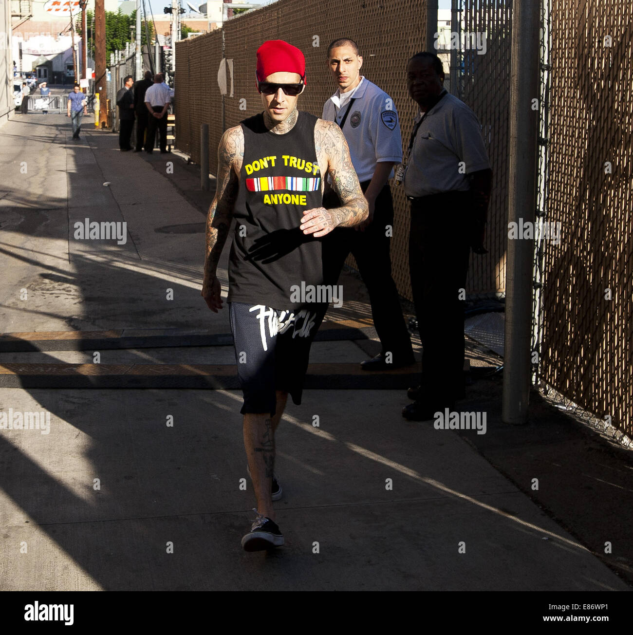 Hollywood, California, USA. 30th Sep, 2014. Travis Barker, drummer for ...