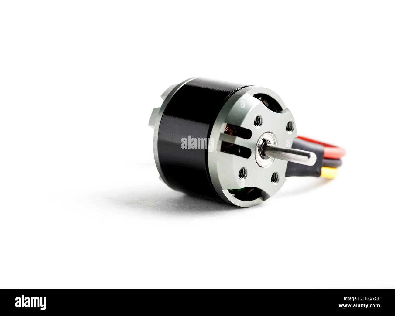 electric motor on white background Stock Photo - Alamy