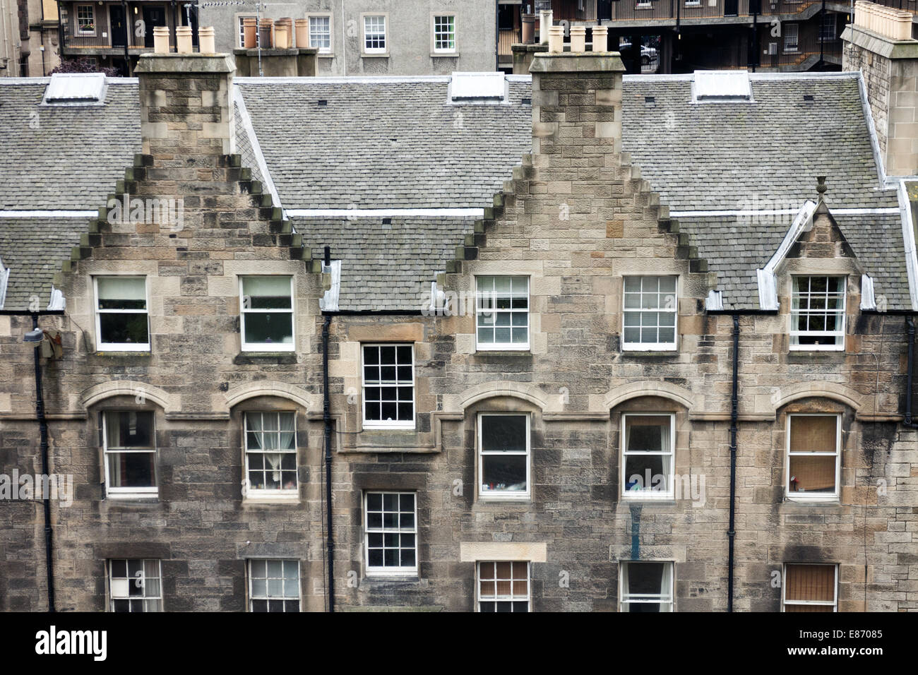 Tenement buildings near the Grassmarket, Edinburgh Old Town Stock Photo ...