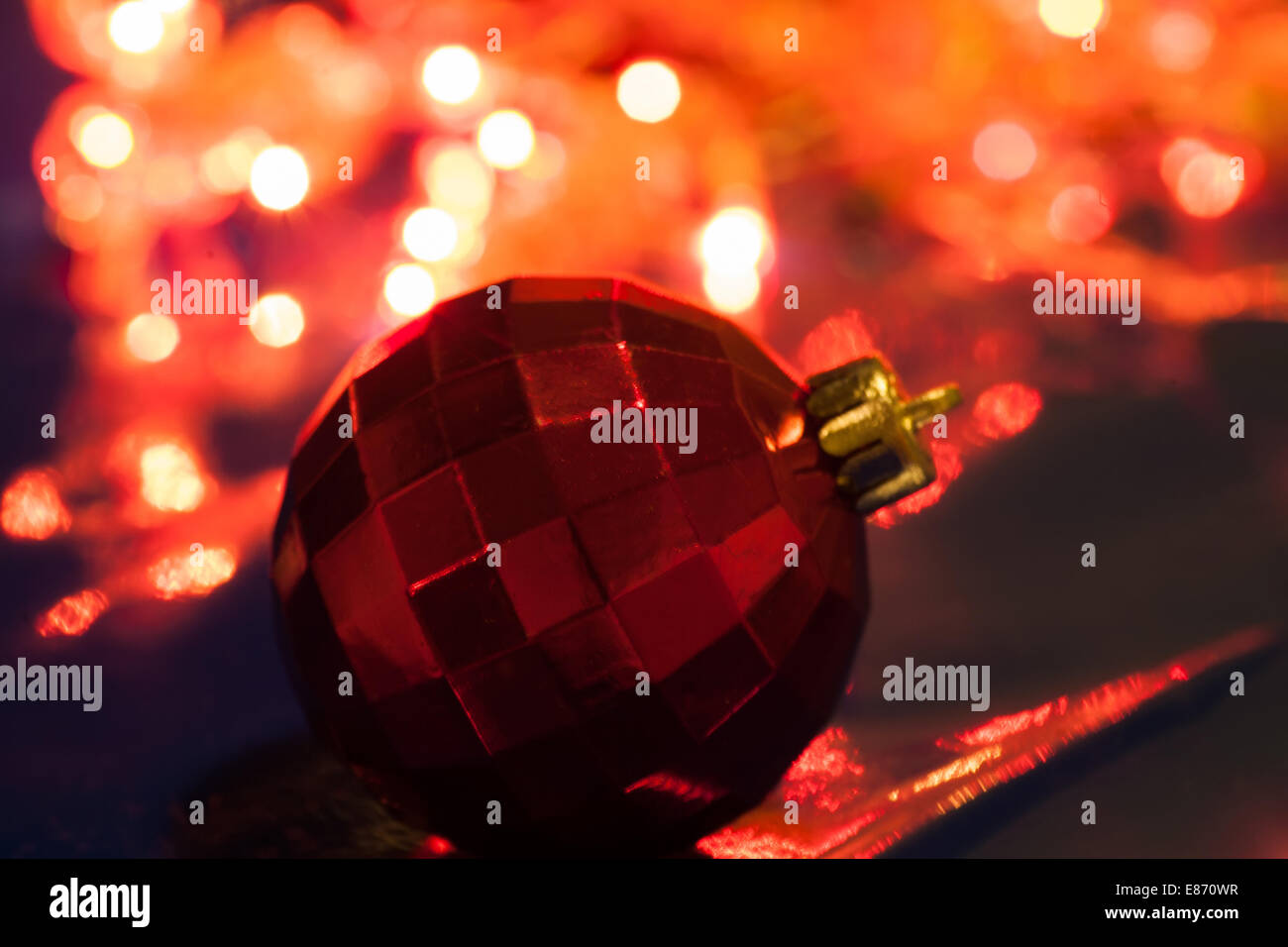 Red ball light string hi-res stock photography and images - Alamy