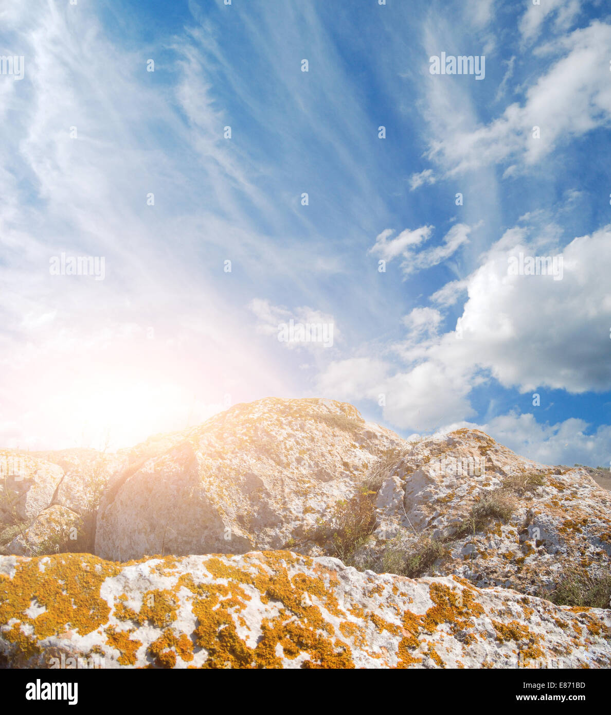 rock and sky Stock Photo - Alamy