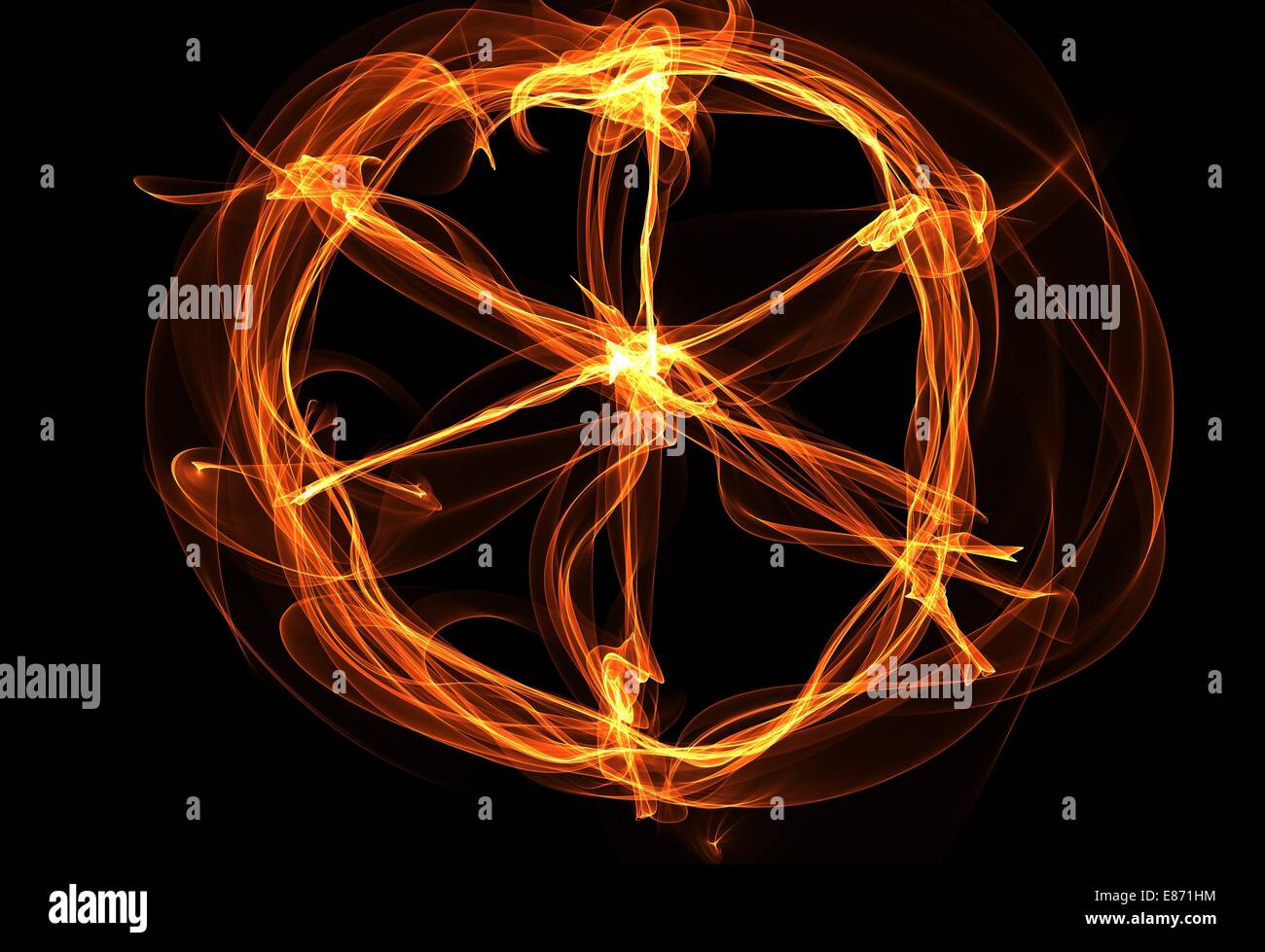 Big fire weel illustration Stock Photo - Alamy