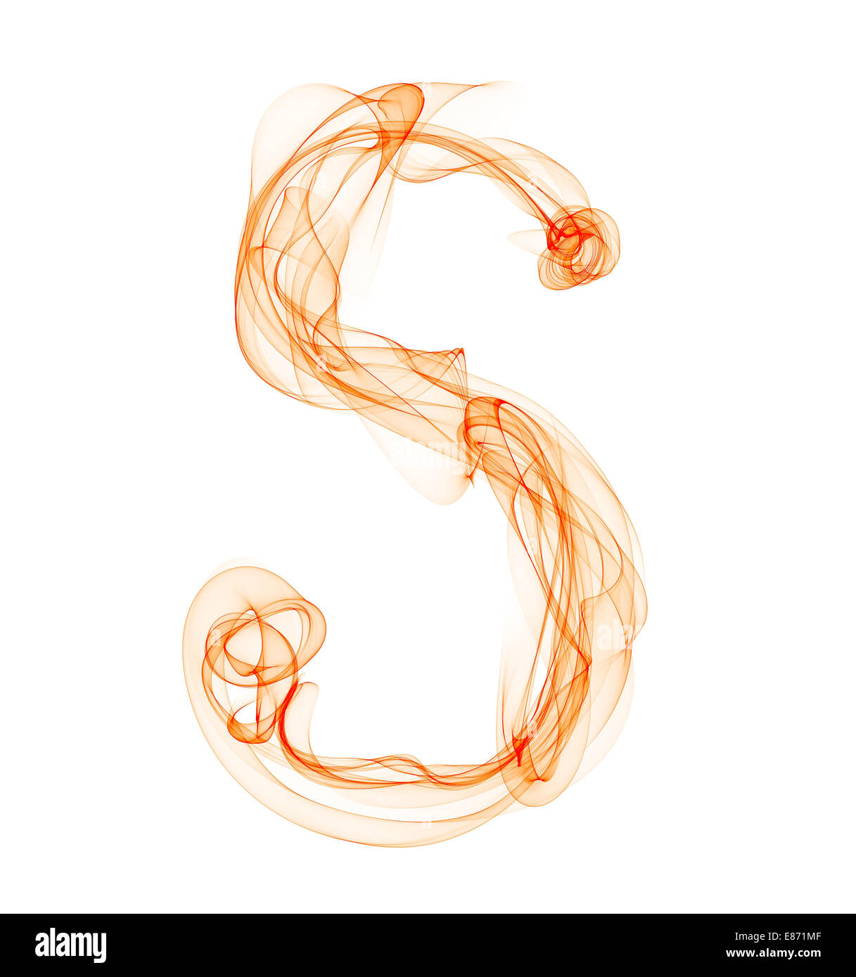 s letter made of fire Stock Photo - Alamy