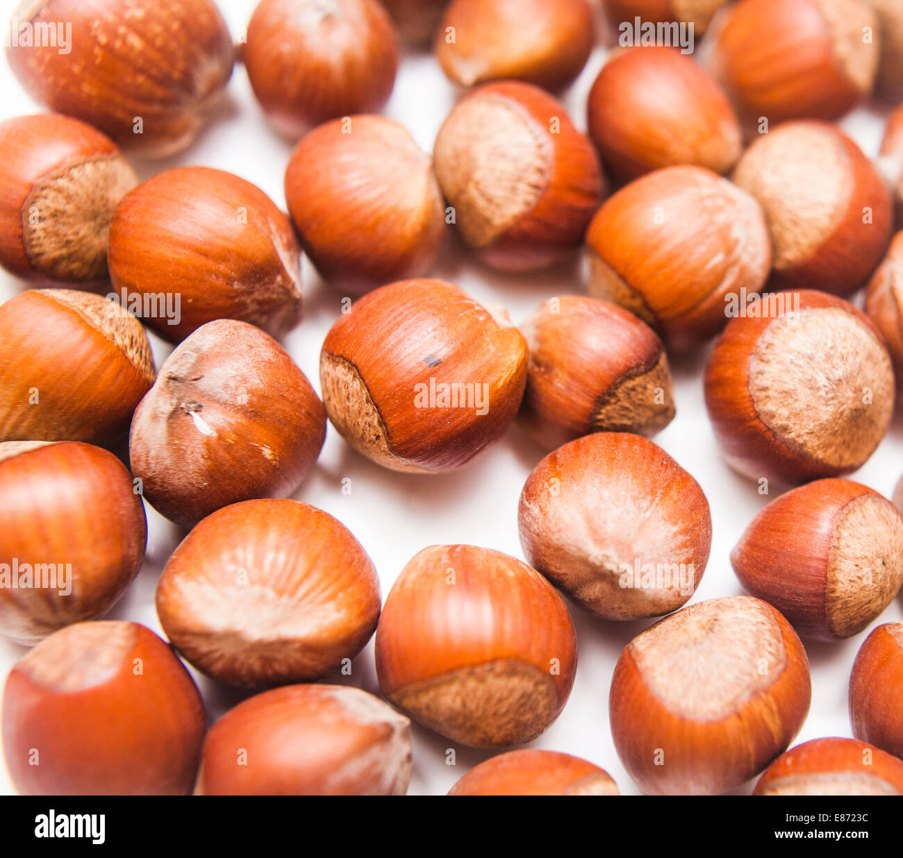 Background made of hazelnut Stock Photo - Alamy
