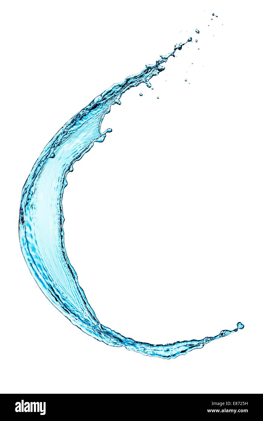 Abstract water splash isolated on white background Stock Photo - Alamy