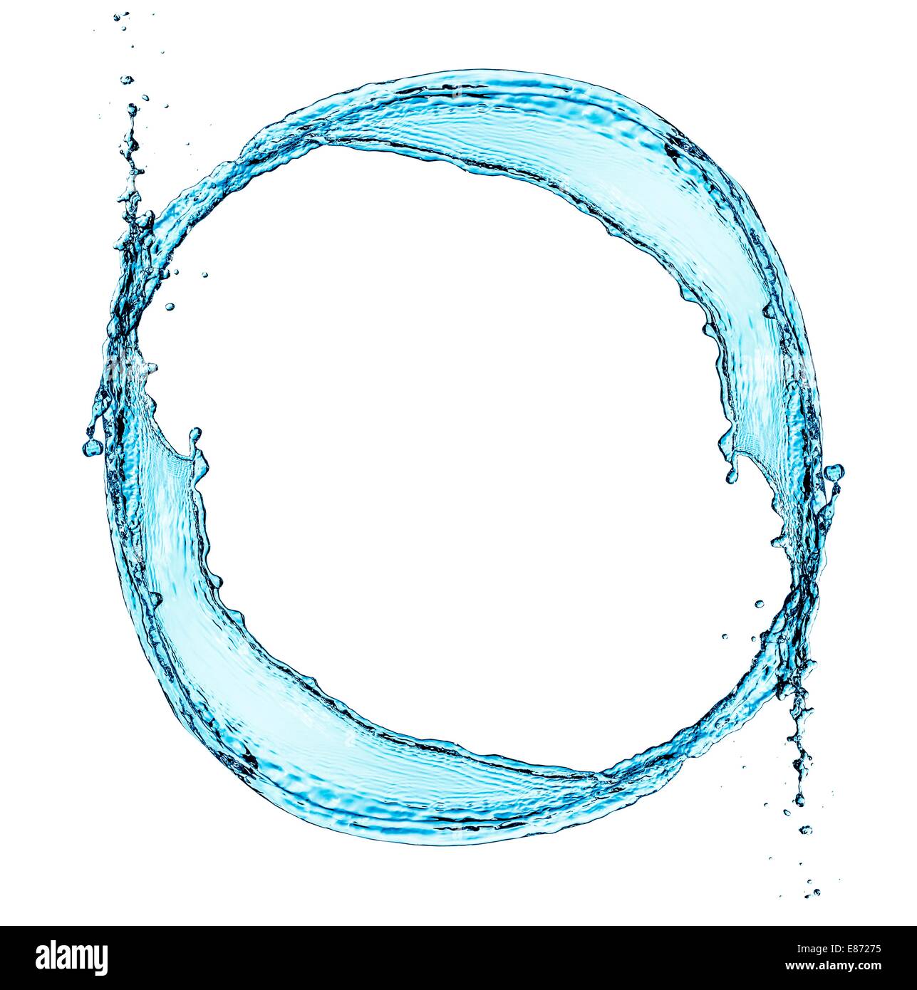 Abstract water splash isolated on white background Stock Photo - Alamy