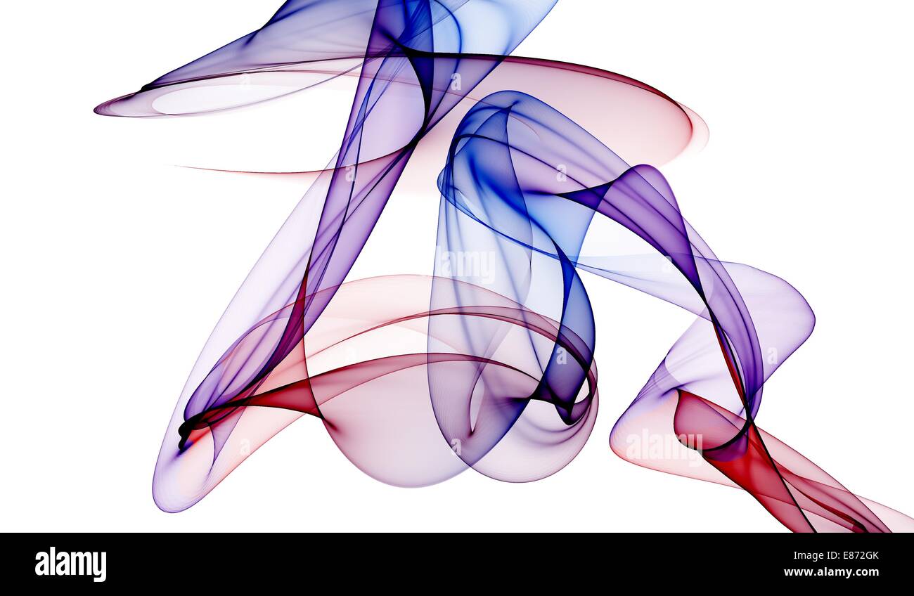 Coloured ink on white background illustration Stock Photo - Alamy