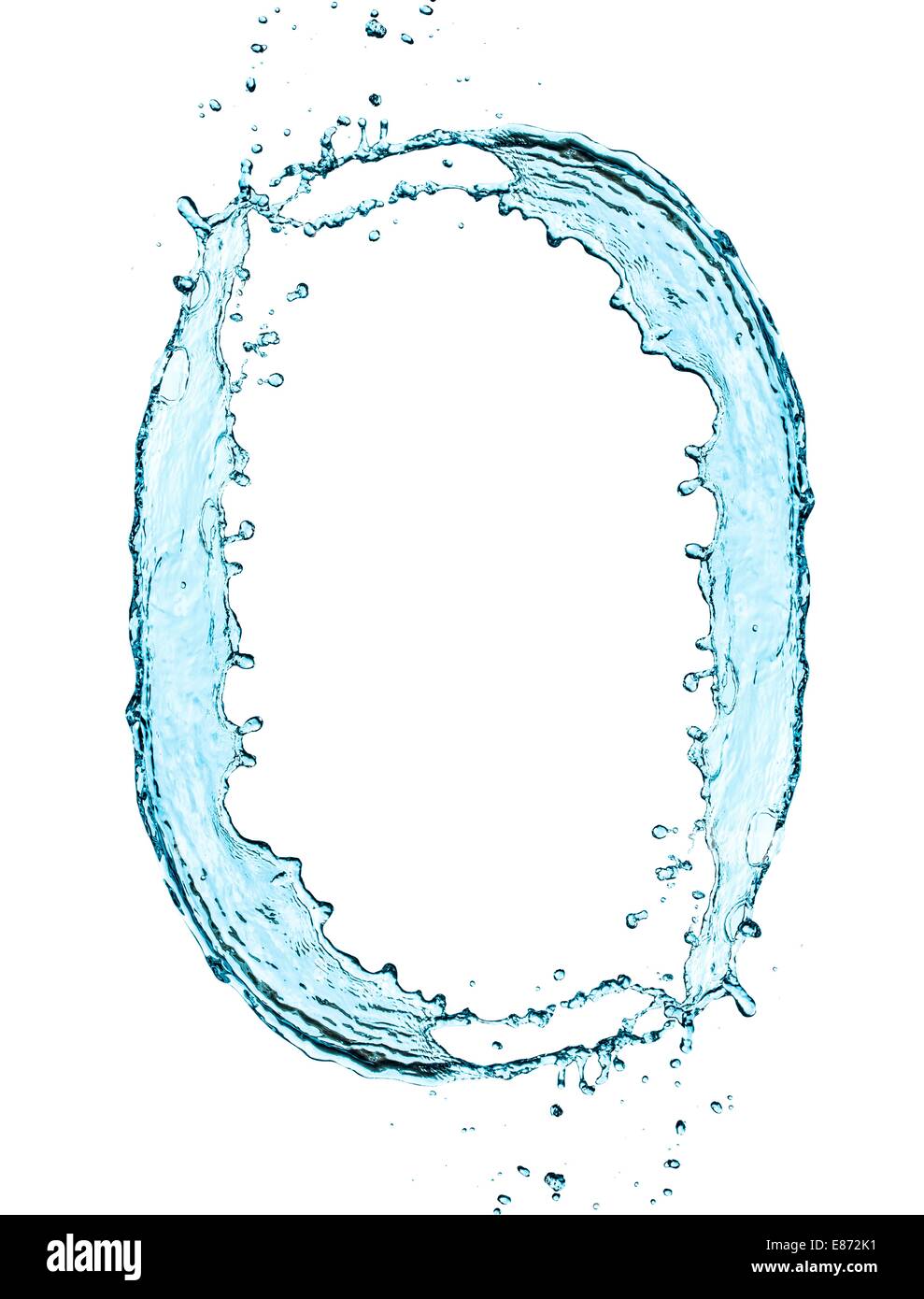 Abstract water splash isolated on white background Stock Photo - Alamy