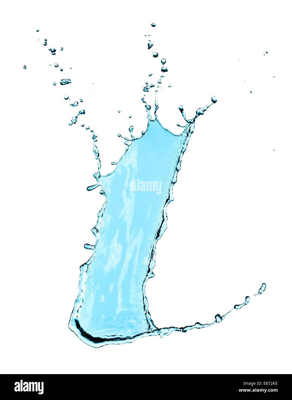 Abstract water splash isolated on white background Stock Photo - Alamy