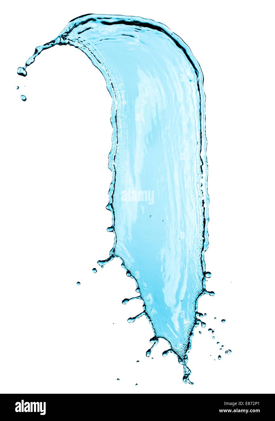 Abstract water splash isolated on white background Stock Photo - Alamy