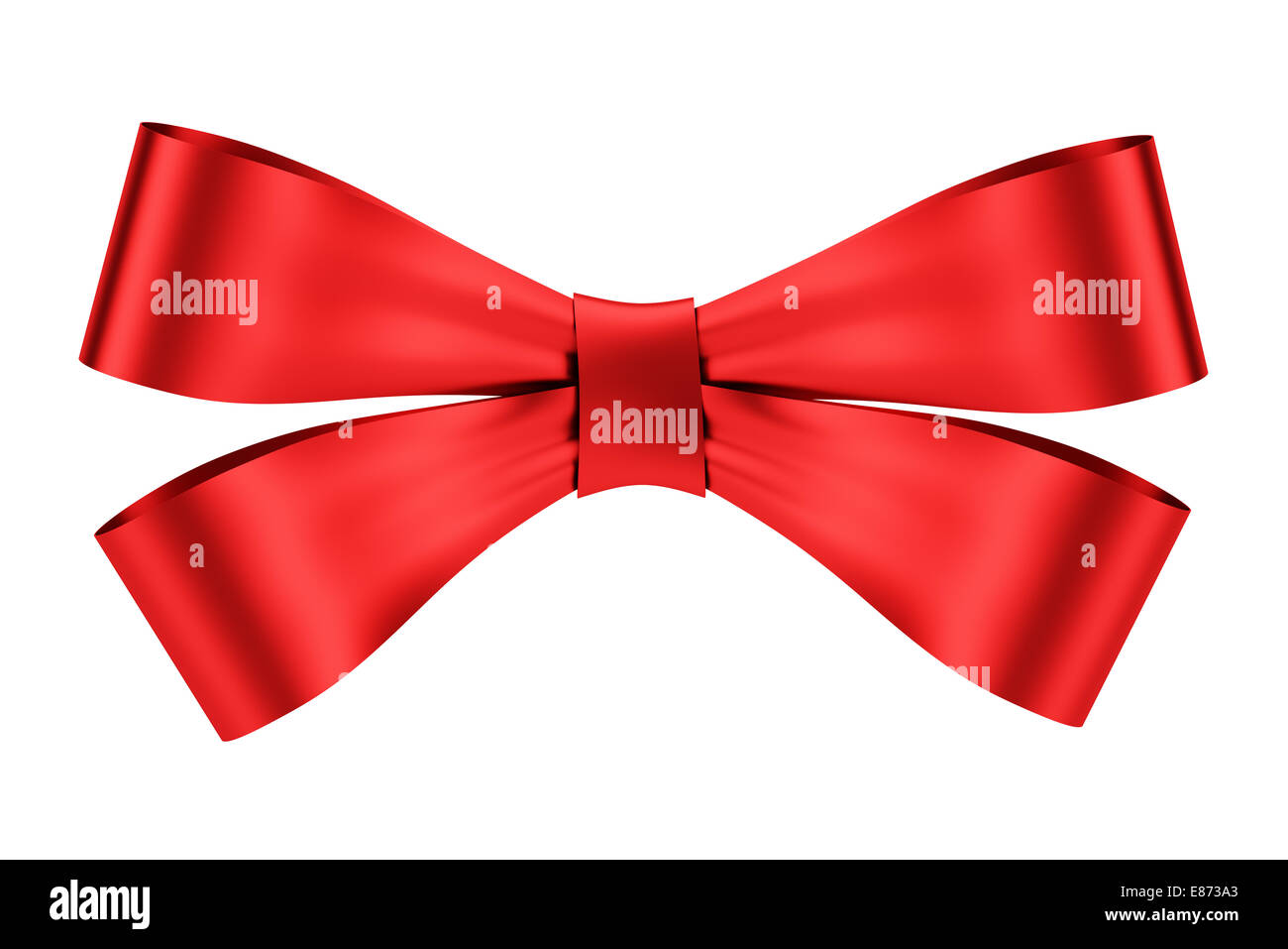 red bow isolated on white background Stock Photo - Alamy