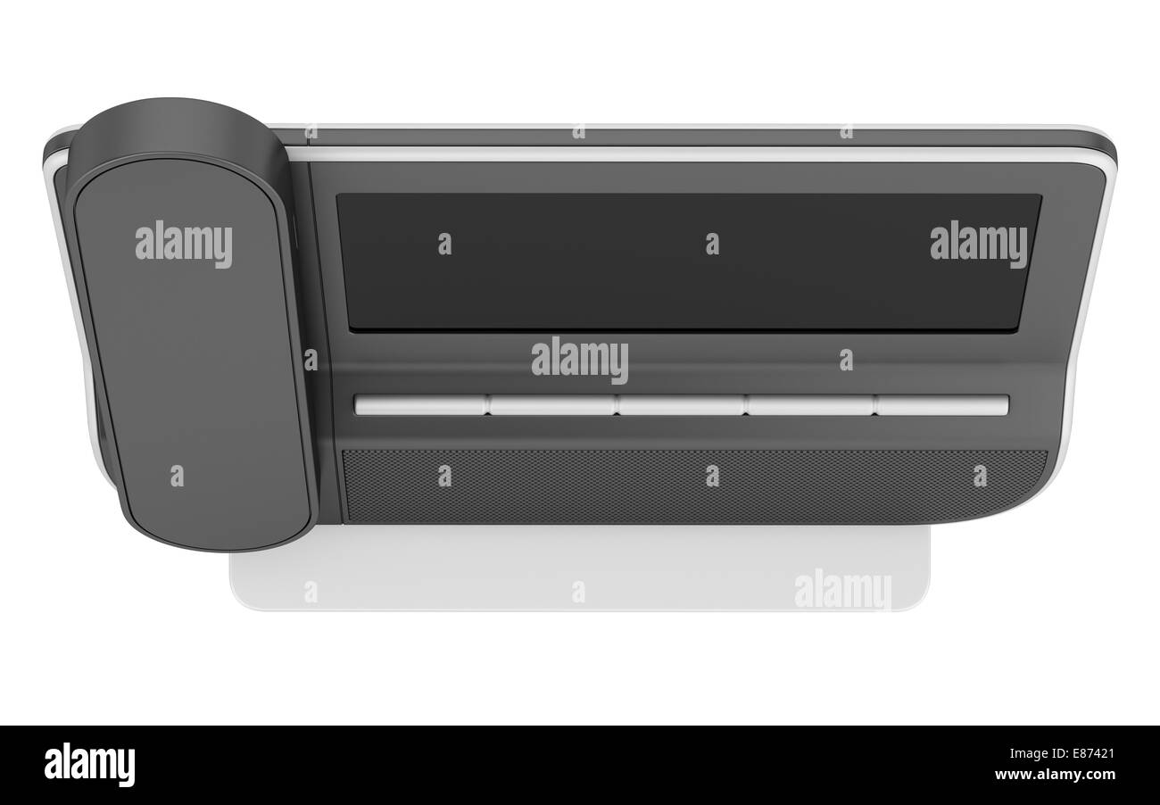 top view of modern office phone isolated on white background Stock ...