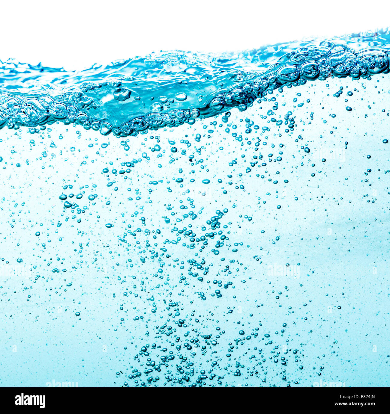 Many bubbles in water close up, abstract water wave with bubbles Stock ...