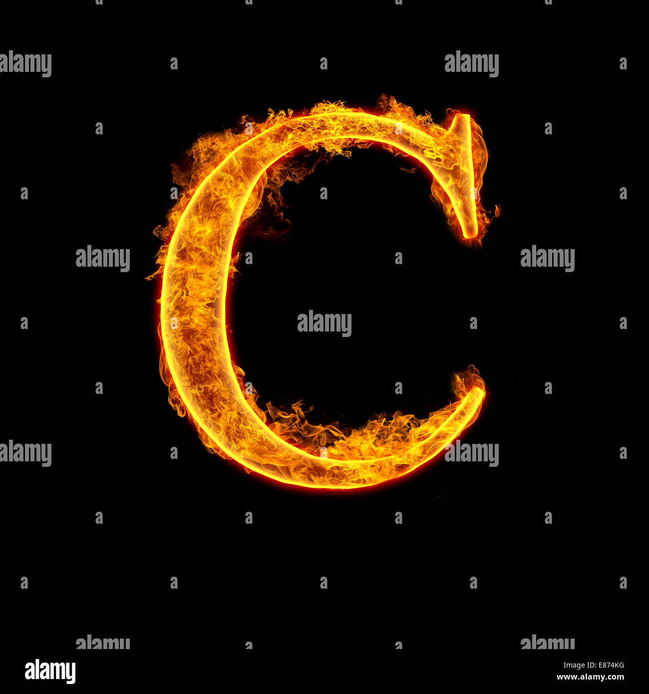 Fire alphabet letter hi-res stock photography and images - Alamy