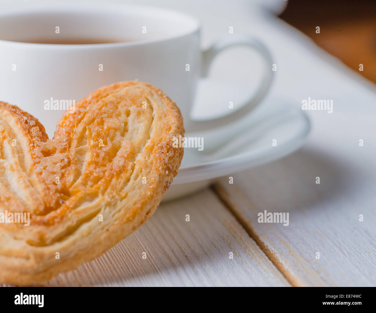 Tea and biscuits Stock Photo - Alamy